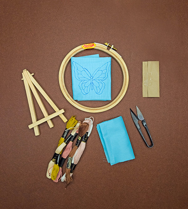 DIY Butterfly Embroidery Kit | Irisartlab – Iris Art Lab